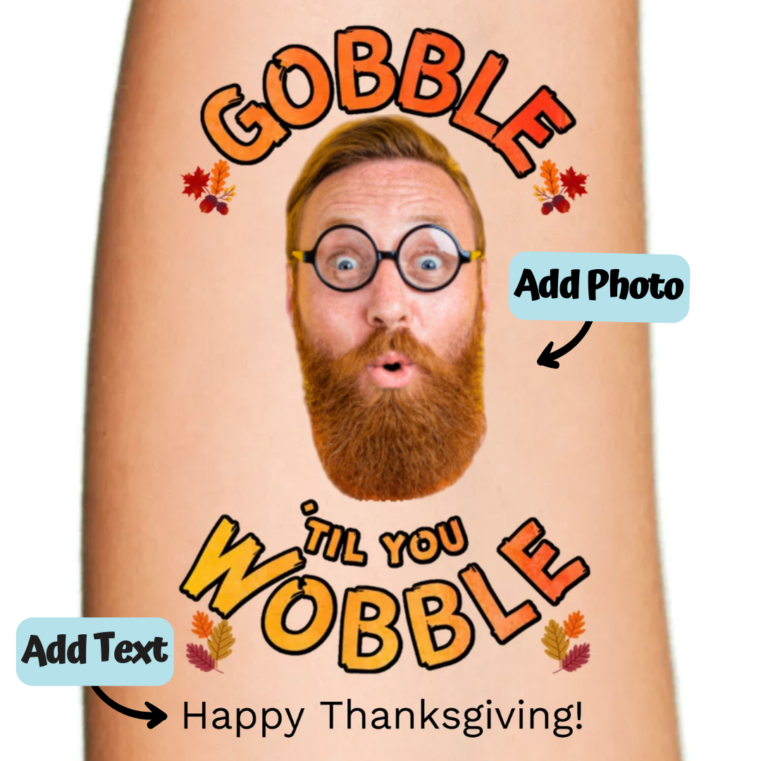 Thanksgiving Tattoos - Customize Thanksgiving Temporary Tattoos | Inkbond