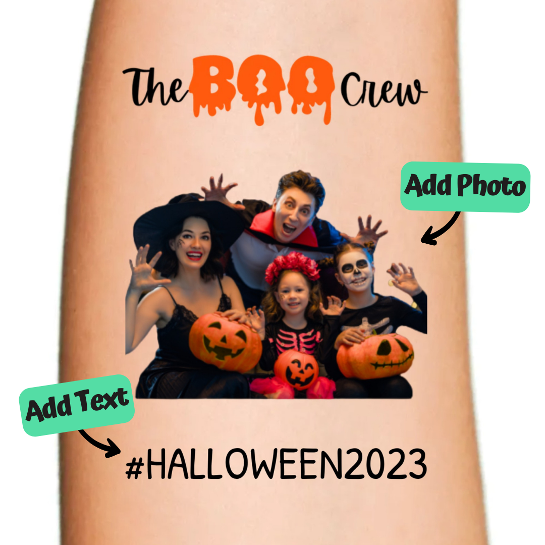 The Boo Crew Temporary Tattoo: Halloween's Spookiest Crew - Order ...
